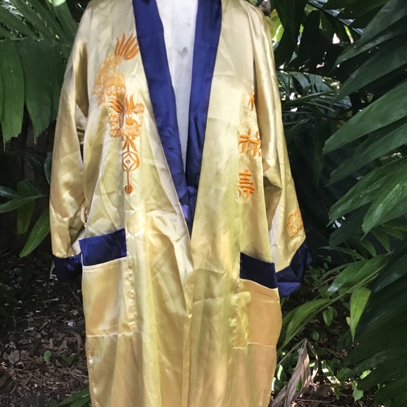 Chinese | Intimates & Sleepwear | Satin Reversible Chinese Robe | Poshmark
